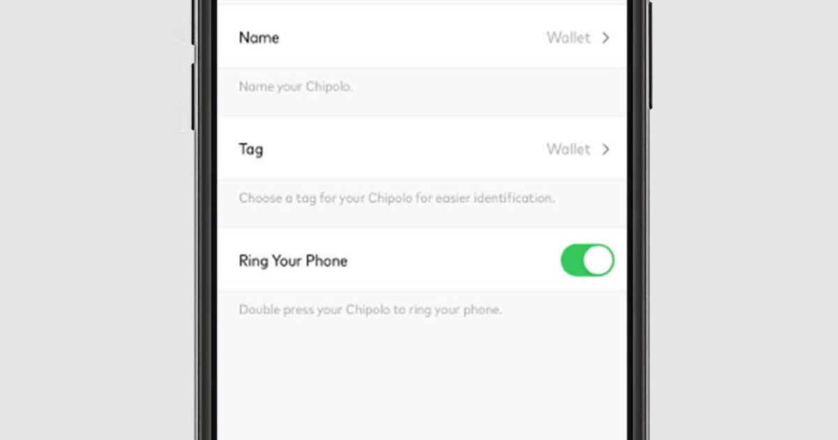 Chipolo features: Turn off Ring Your Phone on Chipolo - Chipolo